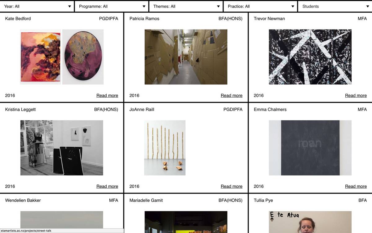 Elam Artists — Httpster