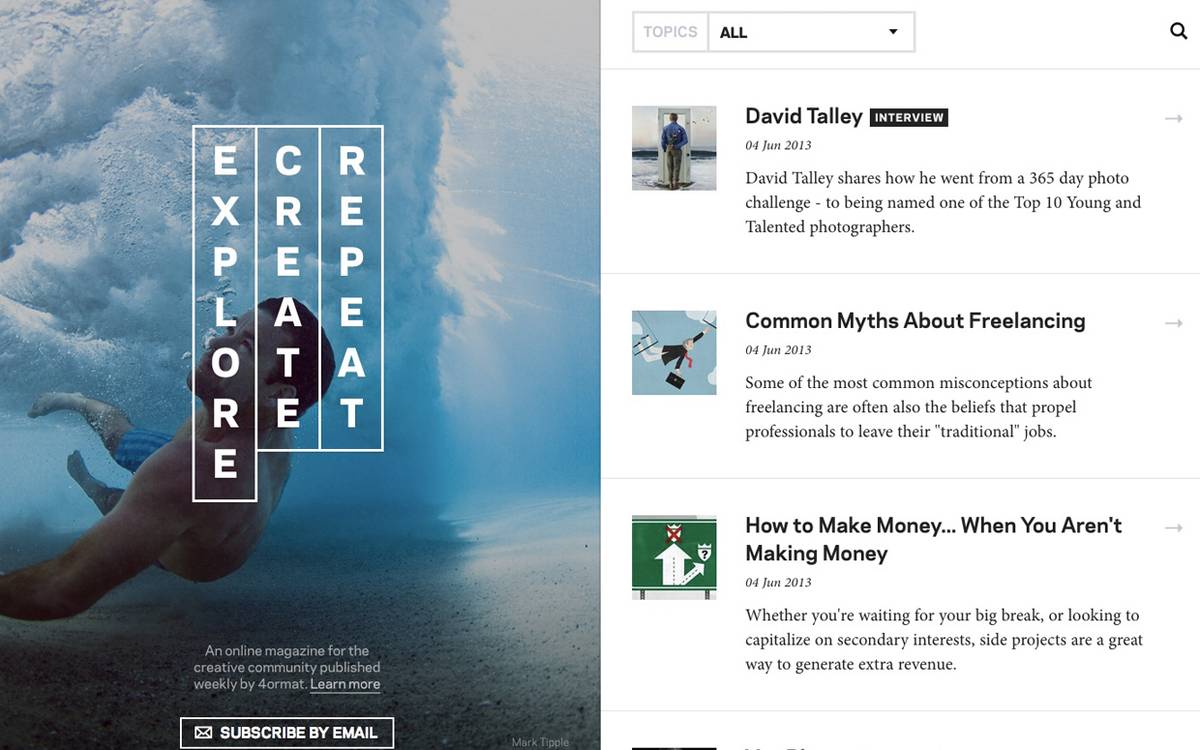 Explore. Create. Repeat. — Httpster